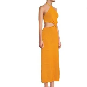 cult gaia | Dresses | Cult Gaia Cameron Cut Out Knit Midi Dress In ...